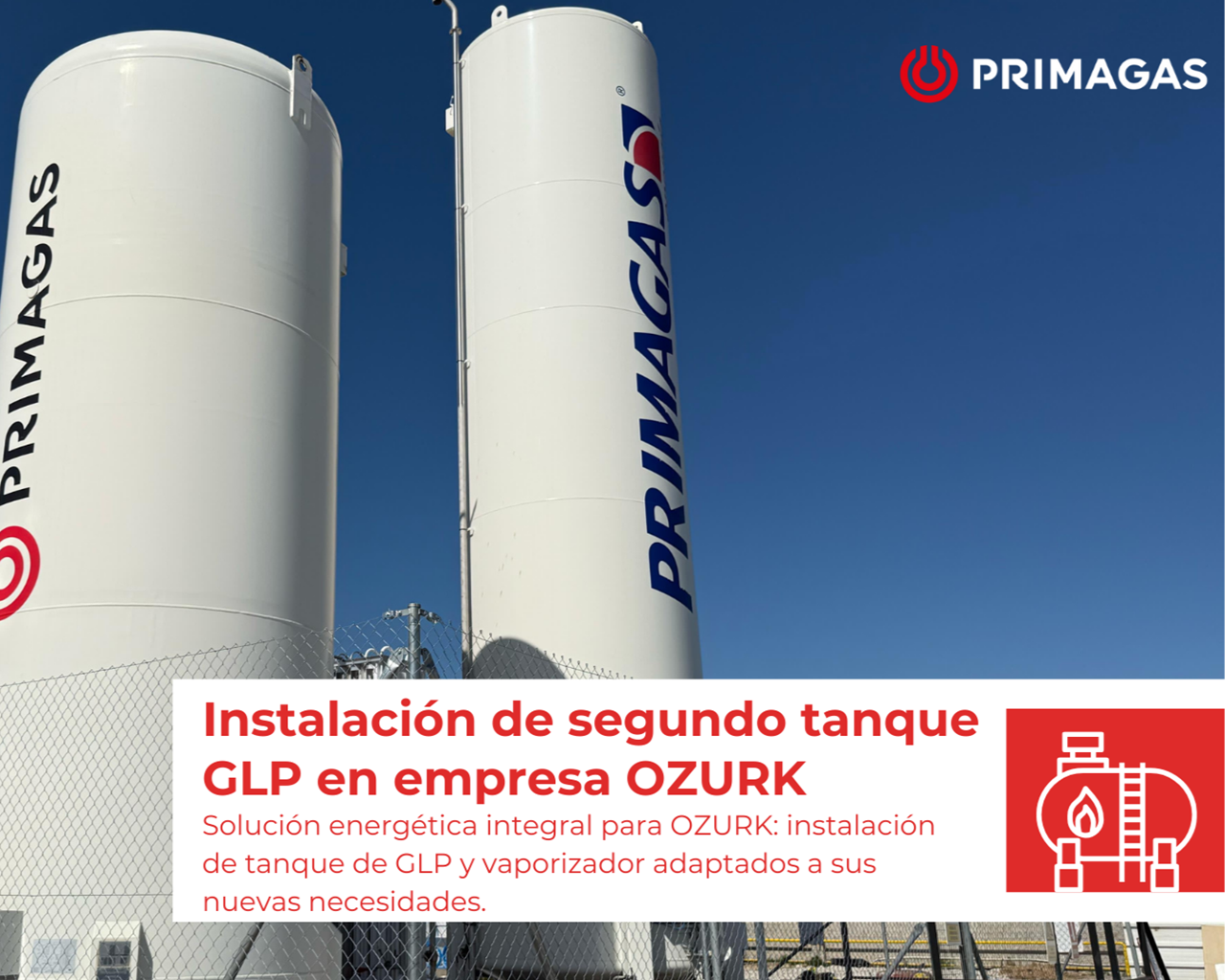 Instalamos un segundo tanque de GNL